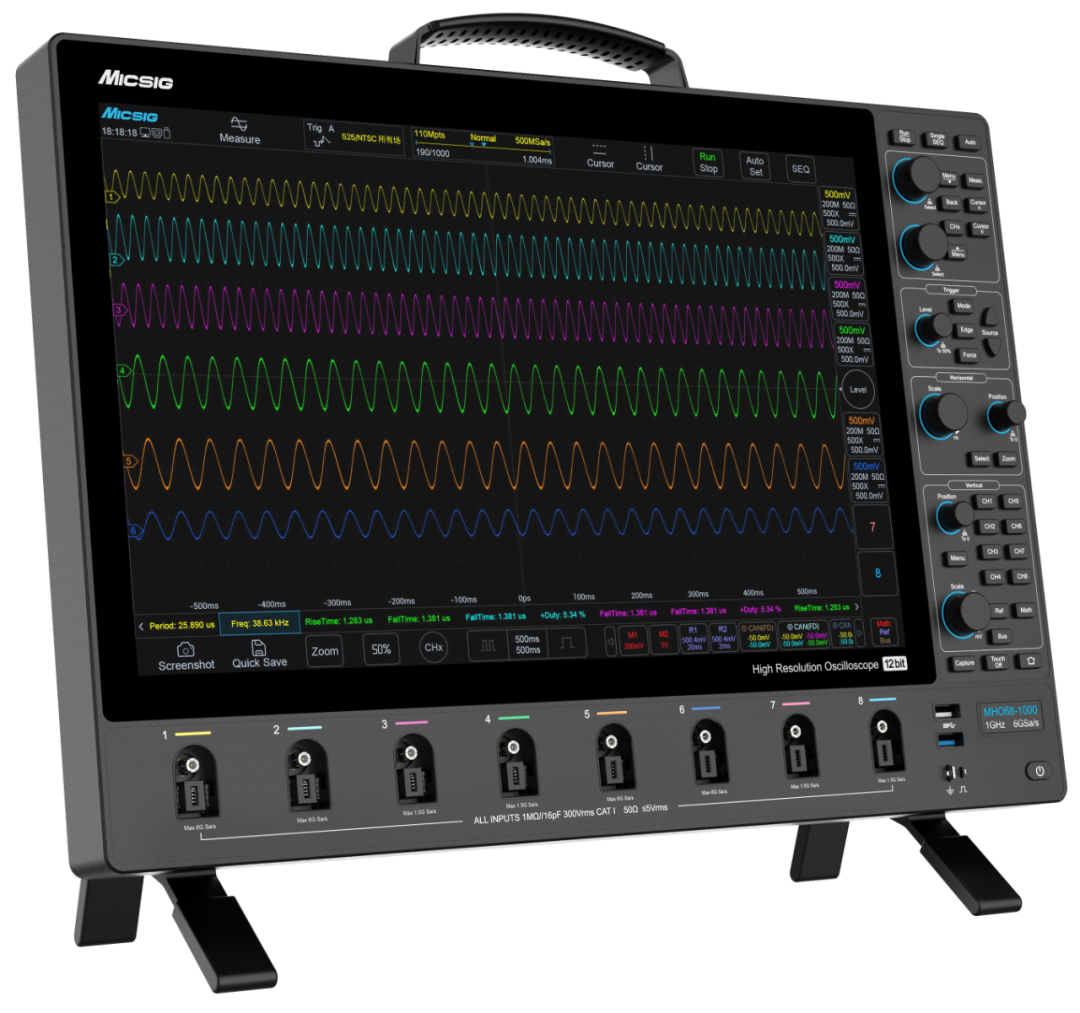 新品发布 | 麦科信(Micsig) 高精度8通道示波器MHO 6系列：电力电子测试领域的全能解决方案！ | 电子创新网